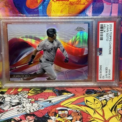 2024 Topps Chrome Juan Soto Helix SSP Case Hit #HX-10 PSA 10 Yankees ...
