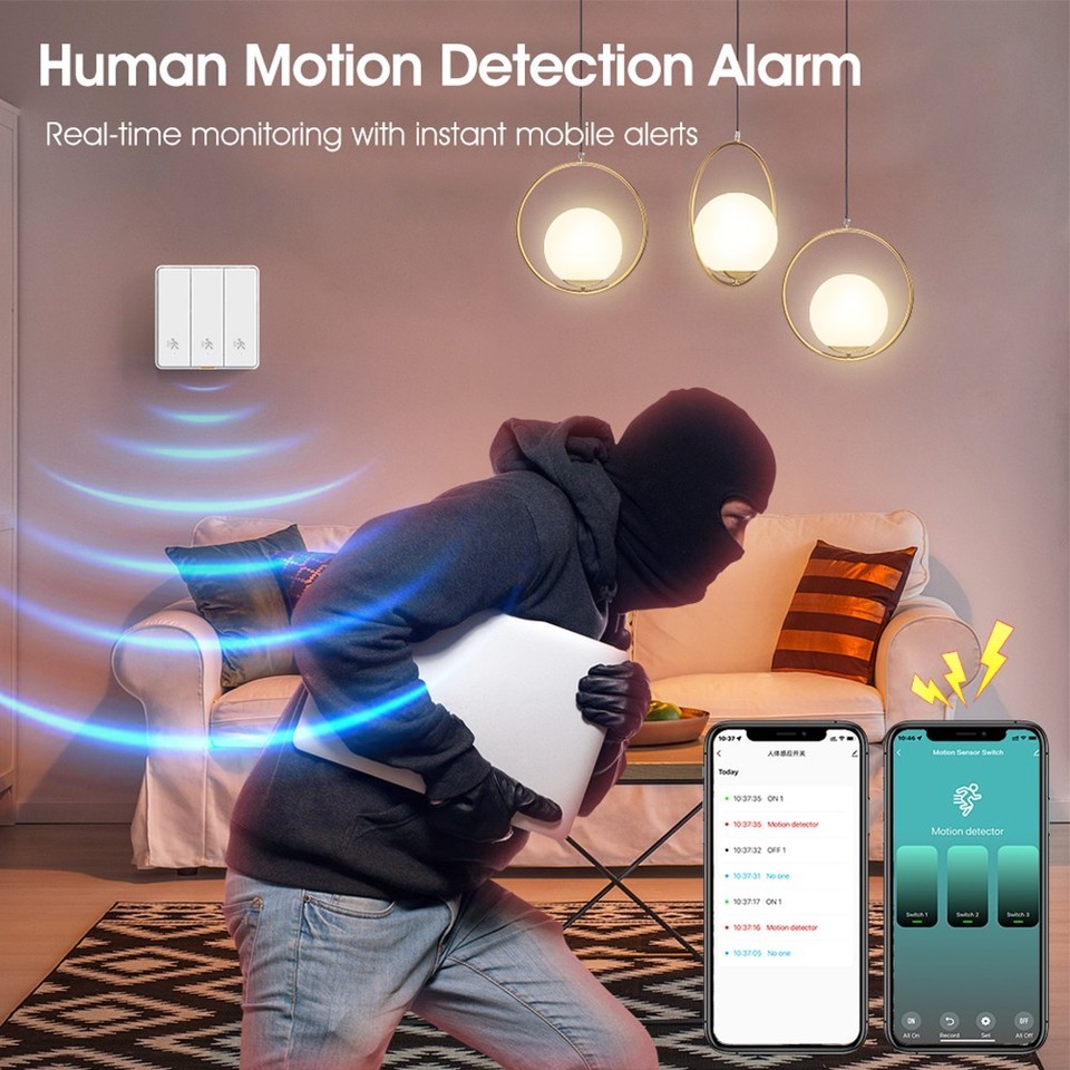 Motion Sensor Switch Motion-Sensing Application PC+ABS Material For ...