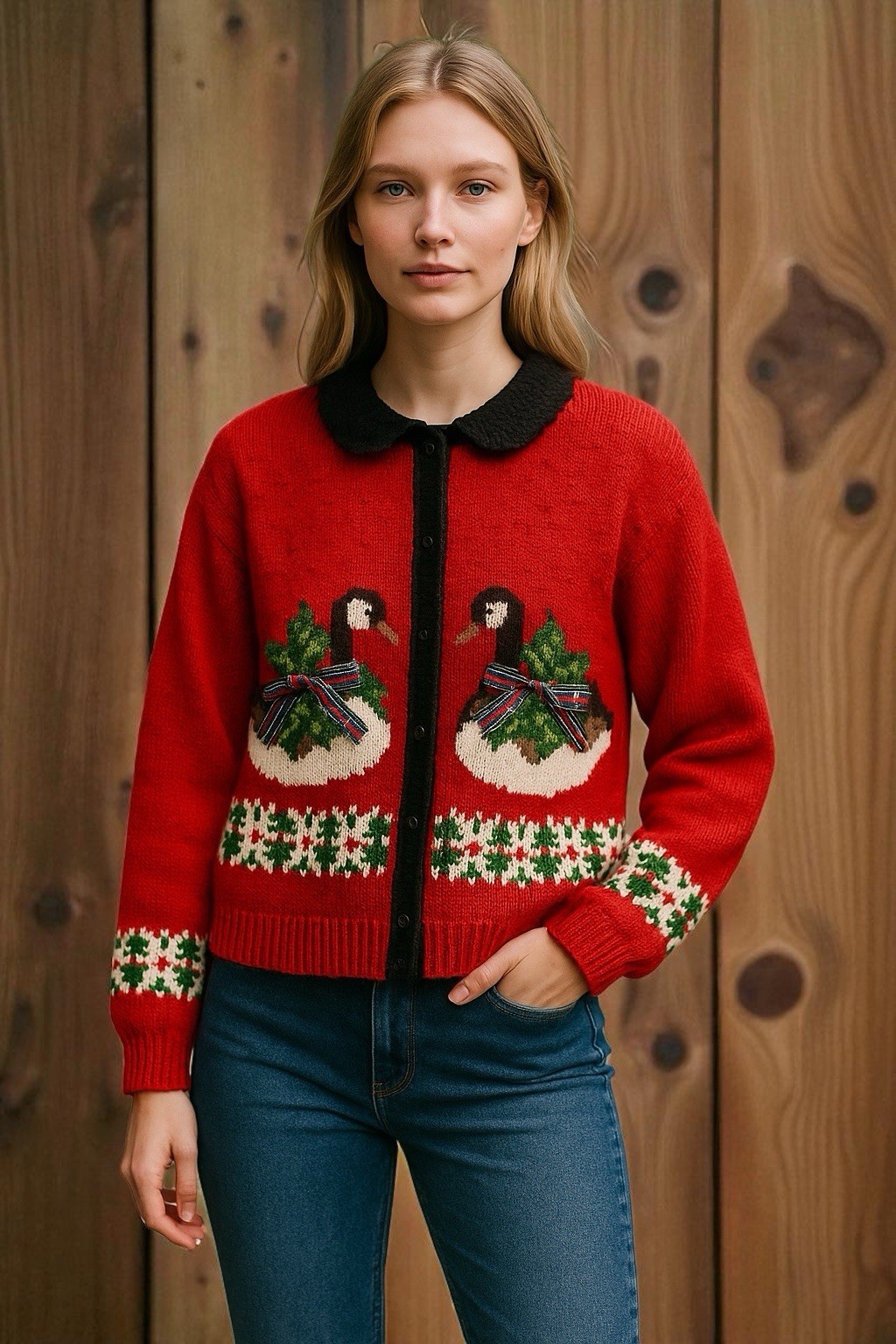 Vintage Marisa Christina Christmas Holiday Sweater Go… - Gem