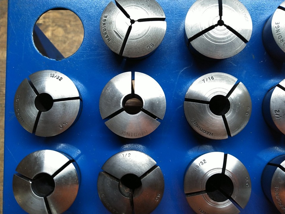 (Each) Hardinge 5c Round Collet Internal and External Threads; Various ...