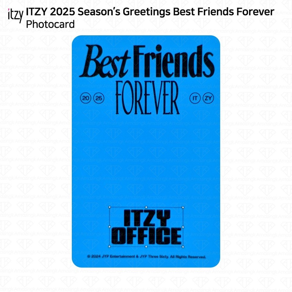 ITZY 2025 Season's Greetings Best Friends Forever Photocard ID Photo ...