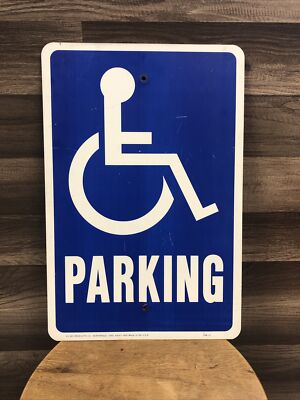 Large Handicap Parking Sign, Reserved 18”x12” | eBay