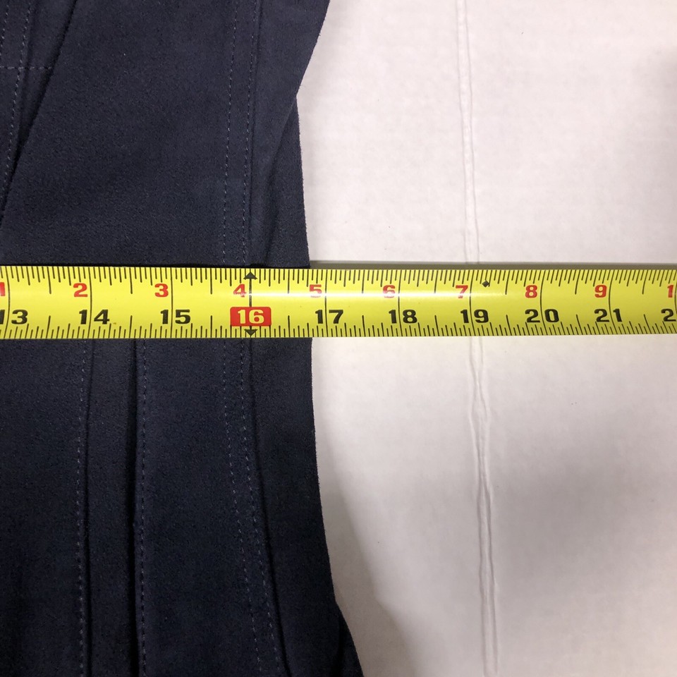 Suede Jacket Talbot’s Collection Dark Blue 4 Buttery Soft Lined Navy | eBay