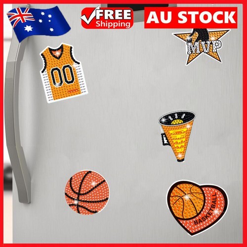 2 PCS Basketball Diamond Painting Magnet Refrigerator for Adults Kids ...