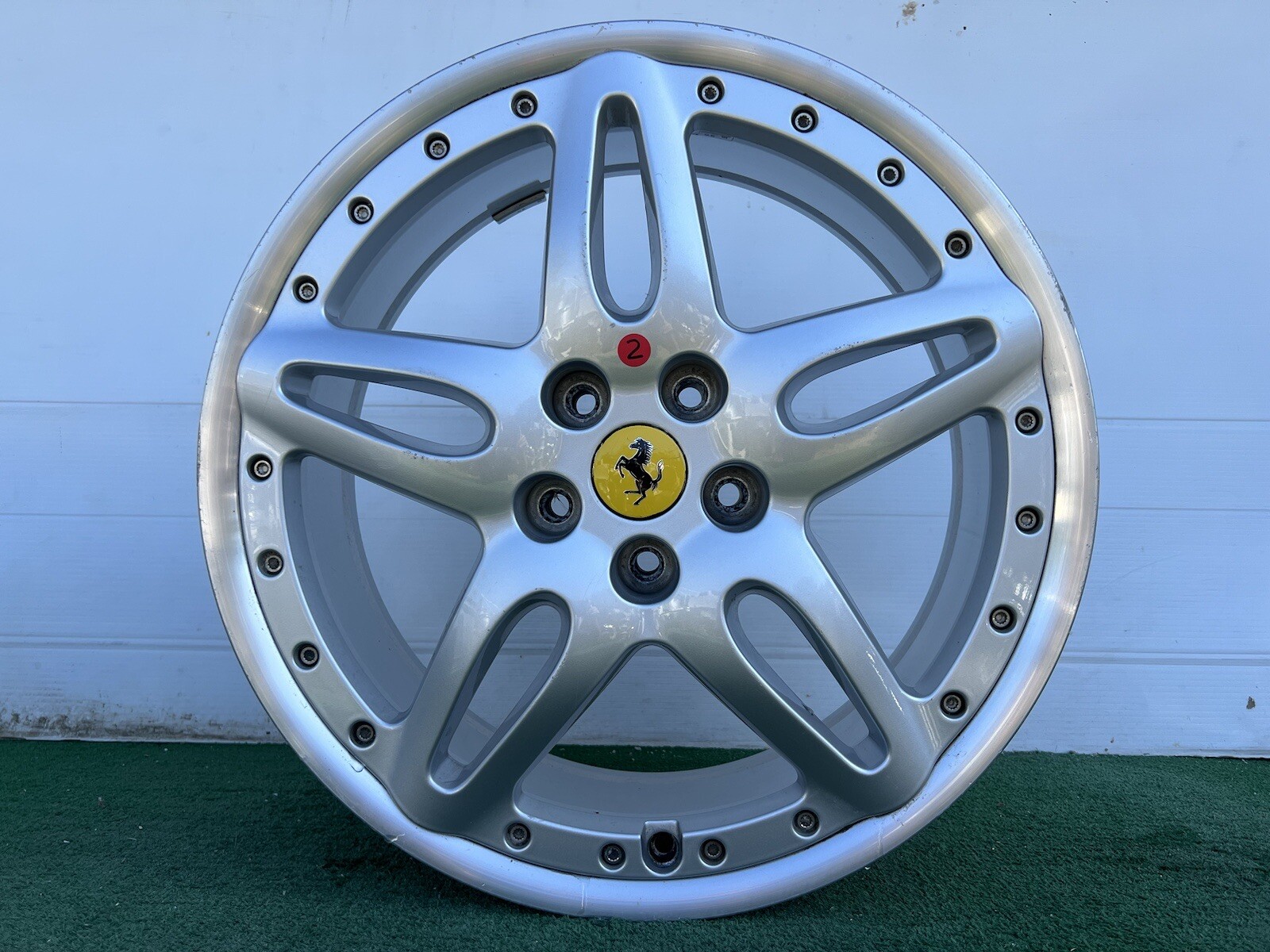 FERRARI 612 SCAGLIETTI 19" 2PIECE GENUINE FACTORY ORIGINAL OEM WHEELS ...