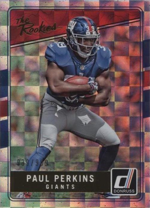2016 Donruss - The Rookies Paul Perkins #17 /999 (RC) for sale online ...