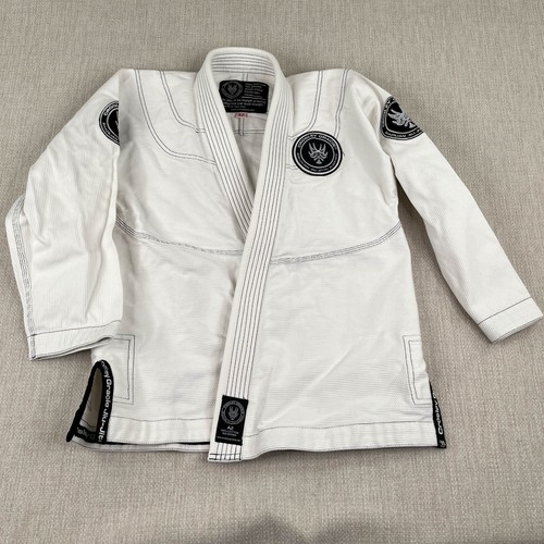 Crosley Gracie BJJ Gi Jacket Adult Size A2 White Brazilian Jiu Jitsu MMA Patches | eBay