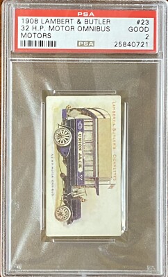 1908 Lambert & Butler Motors #23 32 HP MOTOR OMNIBUS - PSA 2 GOOD | eBay