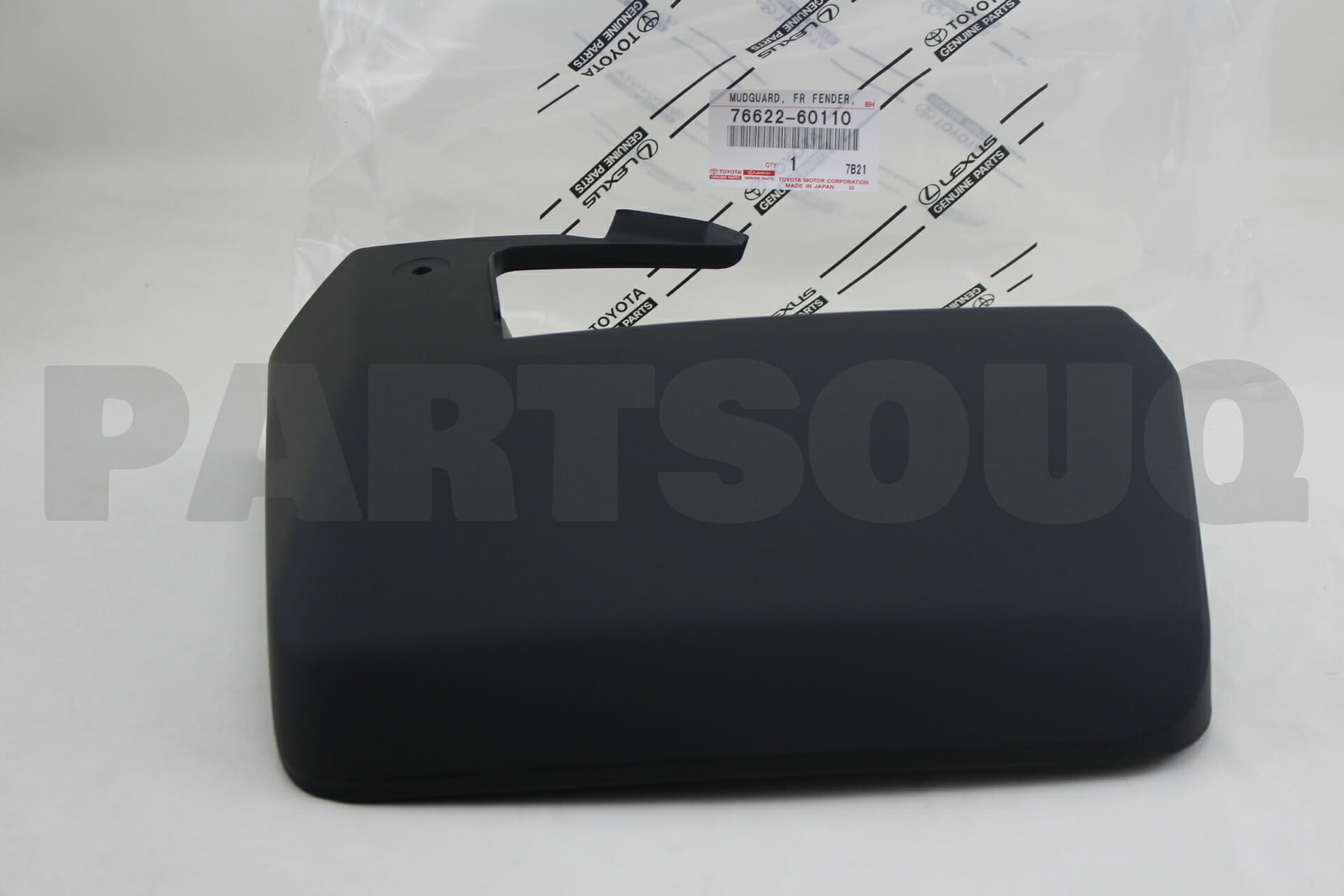 7662260110 Genuine Toyota MUDGUARD SUB-ASSY, FRONT FENDER, LH 76622 ...