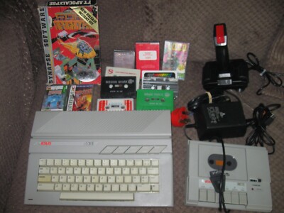 * Atari 65XE Home Computer, XC12 Data Recorder, Cart, Games & PSU ...