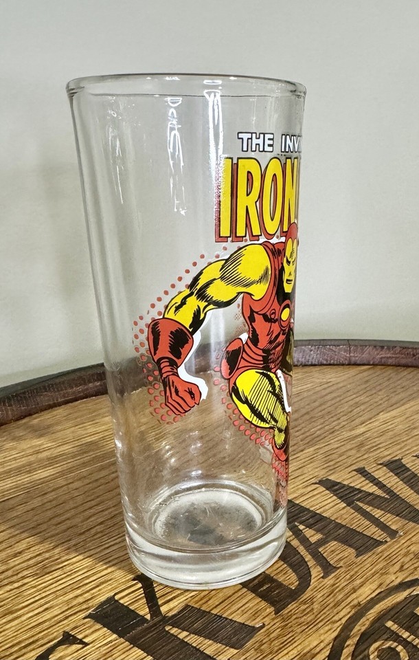 The Invincible Iron Man Drinking Glass Cup Marvel Comic Superhero | eBay