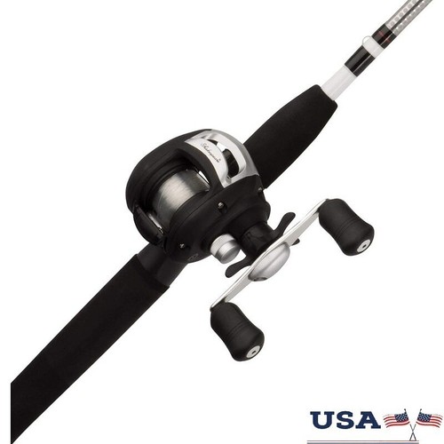 Medium Baitcast Fishing Rod Reel Combo 6ft Low Profile Graphite ...