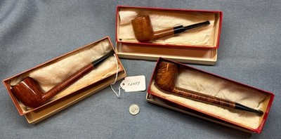 Three beautiful Gus Fischer briar pipes in original boxes (X2559) | eBay