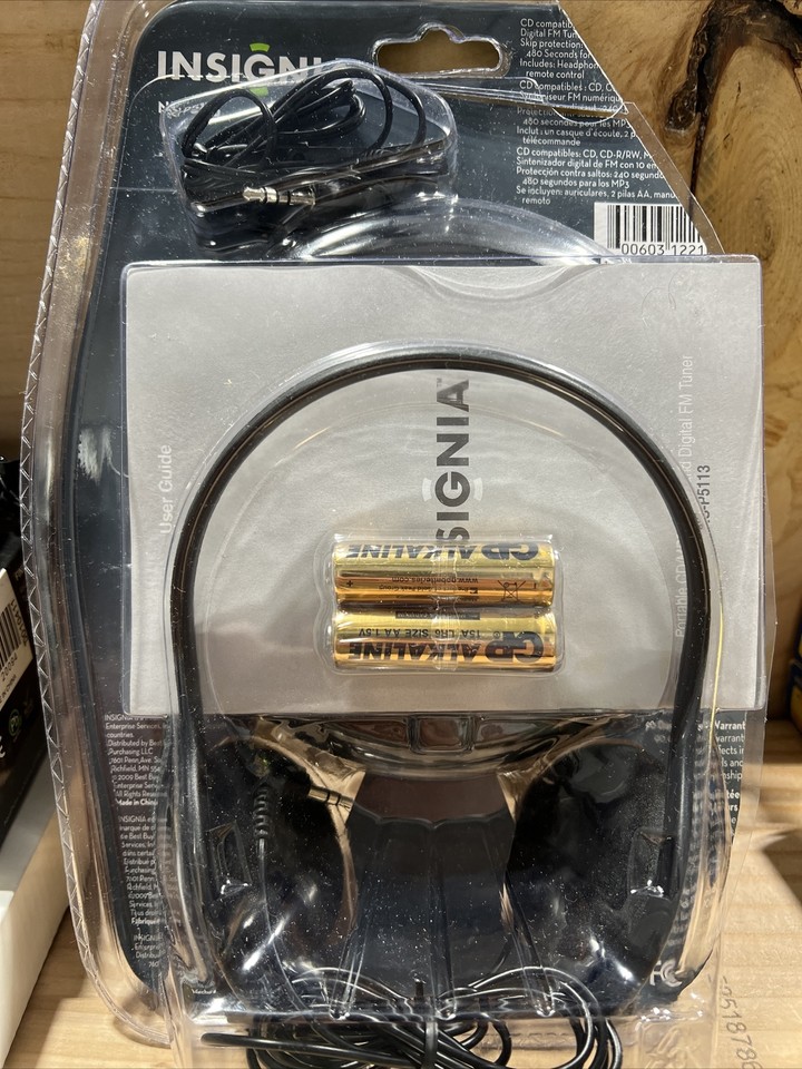 New Insignia FM Tuner CDMP3 Portable Player NS-P5113 240 Seconds Skip ...