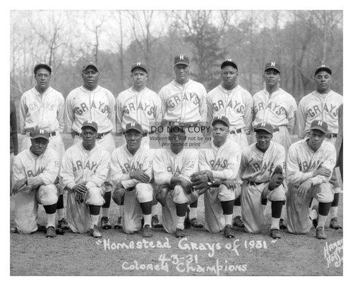 HOMESTEAD GRAYS 1931 NEGRO LEAGUE BASEBALL PLAYERS STARS CHAMPIONS 8X10 ...