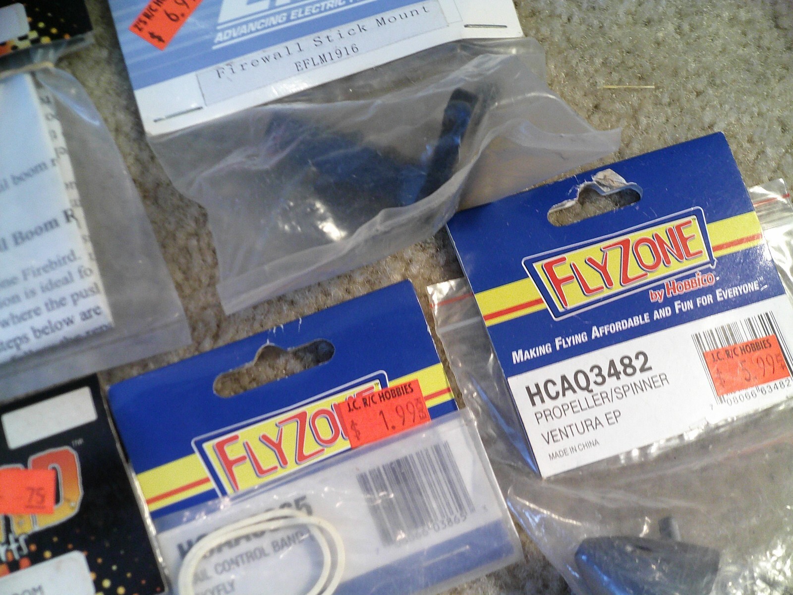 Lot of 7 RC Airplane Part Packs Assorted Eflite Firebird Flyzone NIP | eBay