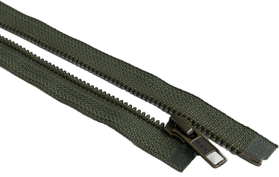 YKK #5 Antique Brass Medium Weight Metal Jacket Zipper Separating 21 ...