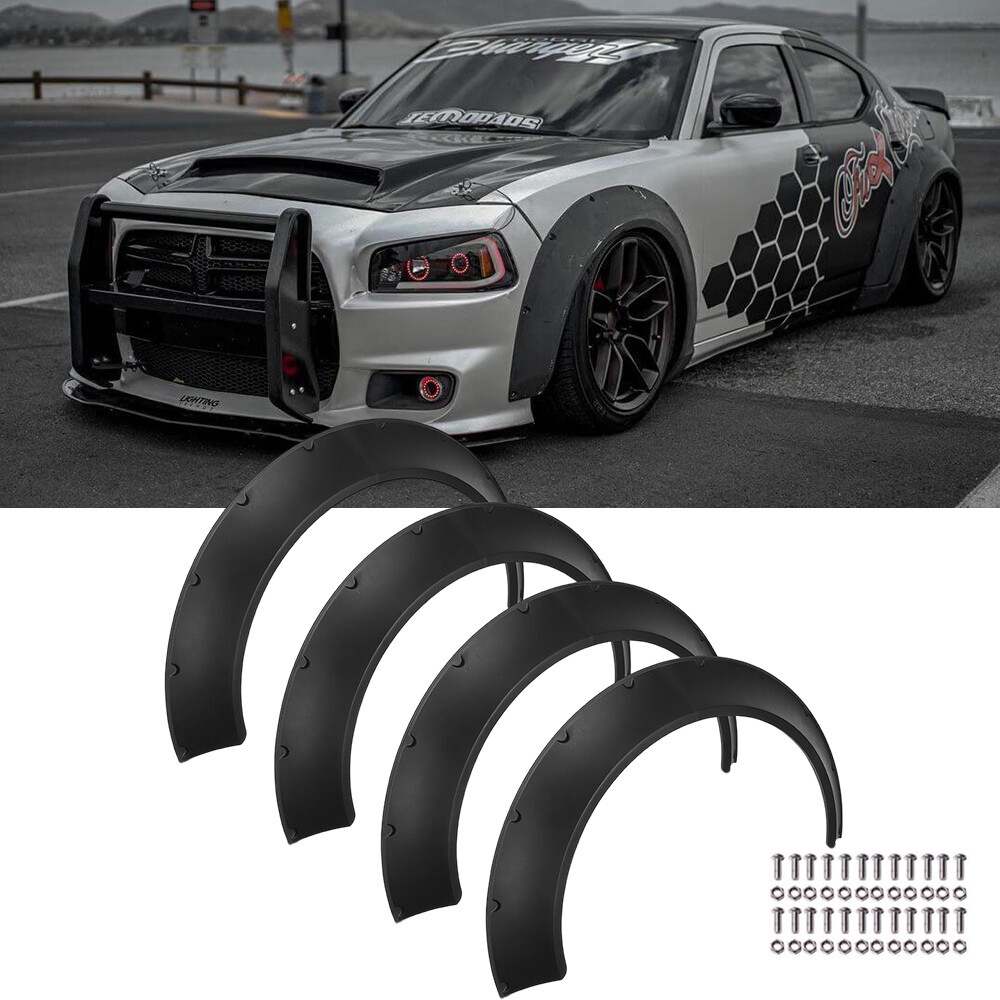 For Dodge Charger R/T SXT SRT Fender Flares Wide Body Kit Wheel Arches ...