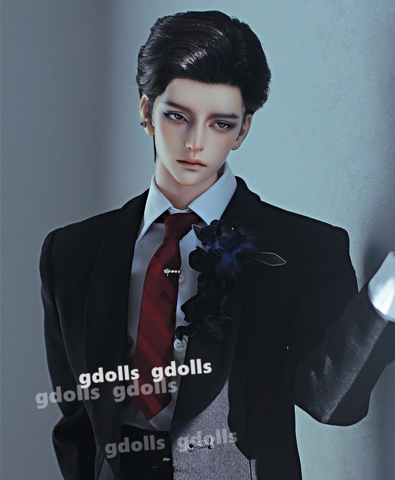 1/3 BJD Doll Uncle Man Boy Face Make up + Eyes Resin Figure | eBay