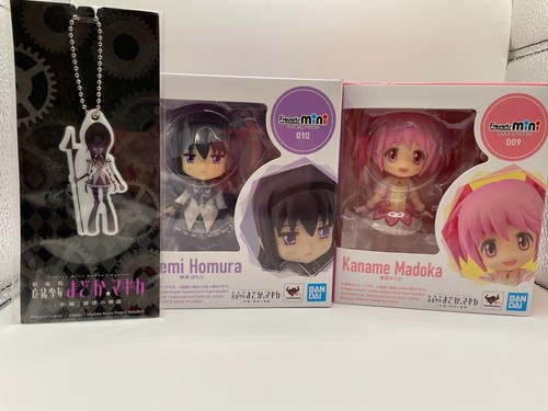 Madoka Kaname & Homura Akemi Bandai Figuarts mini Action Figure w/key ...