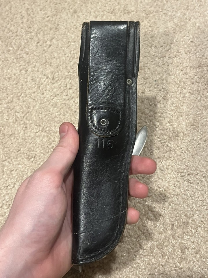 Factory Buck 116 Caper Pre 86. Three Line w/ Sheath! | eBay