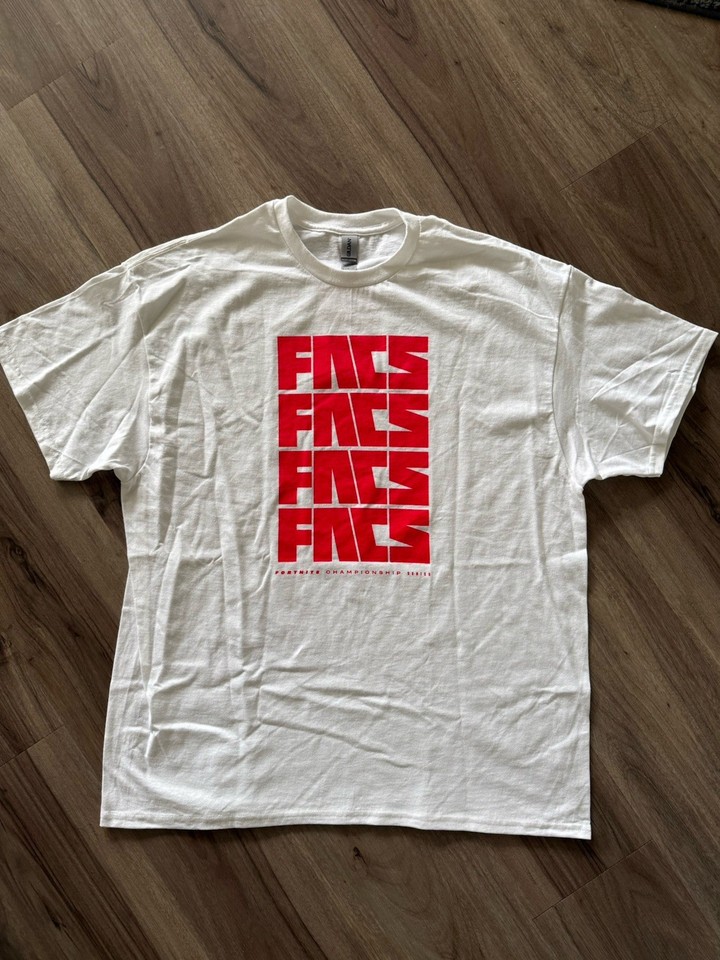 SIGNED FNCS T-shirt, 2025 fncs pro am shirt signed by Bugha, Rezon, and ...