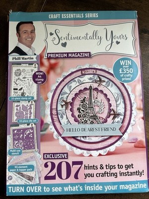 Sentimentally Yours Premium Magazine Kit Stamps Dies Stencil Paper ...