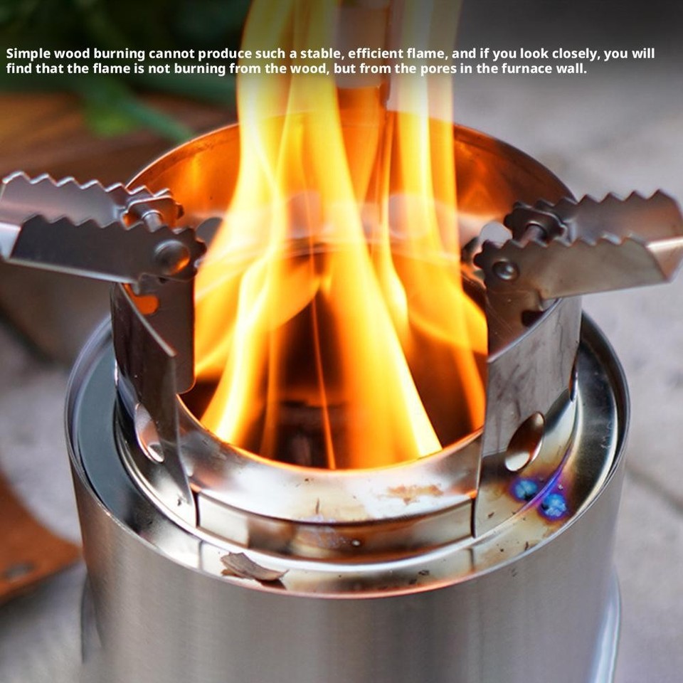 Portable Hiking Firewood Stove Folding Brazier Burner Fire Pit Wood ...