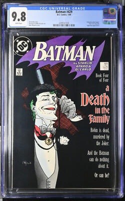 Batman #429 CGC 9.8 White Pages - 1989 - A Death in the Family 4 ...