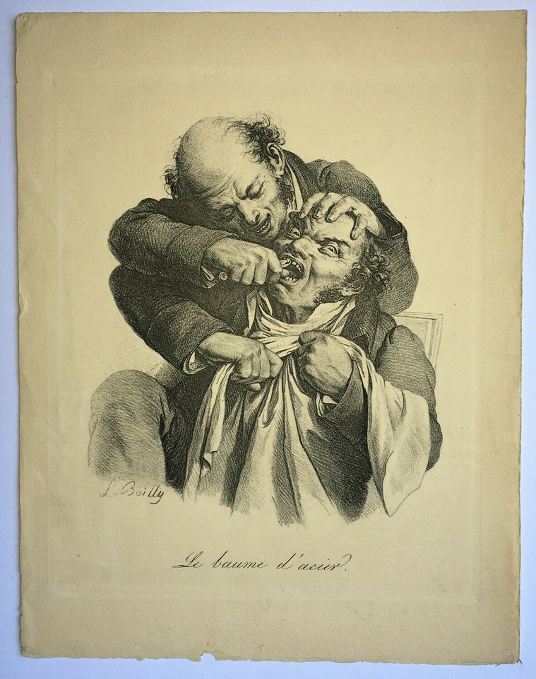 Le Baume d Acier LOUIS LEOPOLD BOILLY Lithographie DENTISTE XIX° | eBay