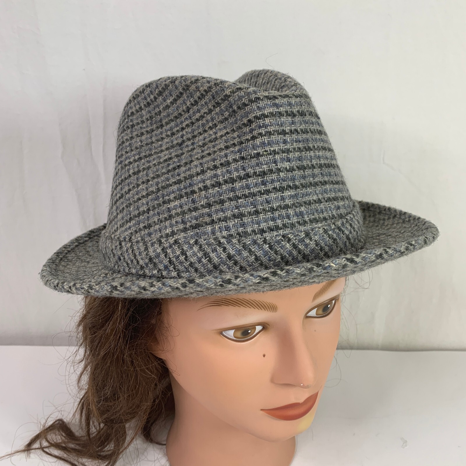 Vtg YA YoungAn Beacon Hill Gray Wool Blend Fedora Hat… - Gem