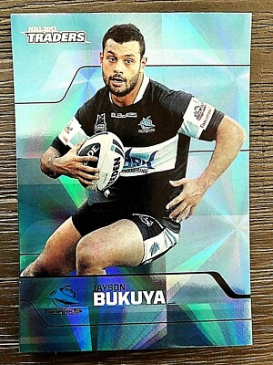 2013 NRL TRADERS 'PARALLEL SILVER' TRADING CARD - JAYSON BUKUYA/SHARKS ...