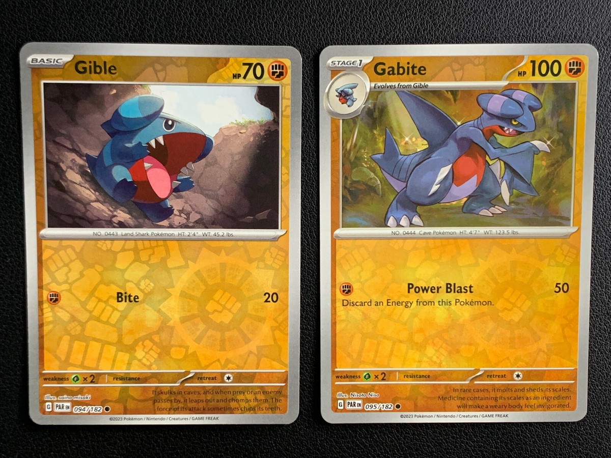 Gabite Evolution Chart 443, 444, 445 Gible, Gabite, Garchomp Pan