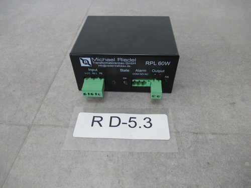 Michael Riedel RPL 60W Power Supply Transformer Input 100 - 240VAC ...