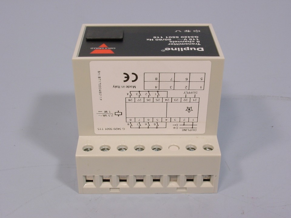 Carlo Gavazzi G34205501115 8 Channel Dupline Input Module, 115V, 50/60 ...