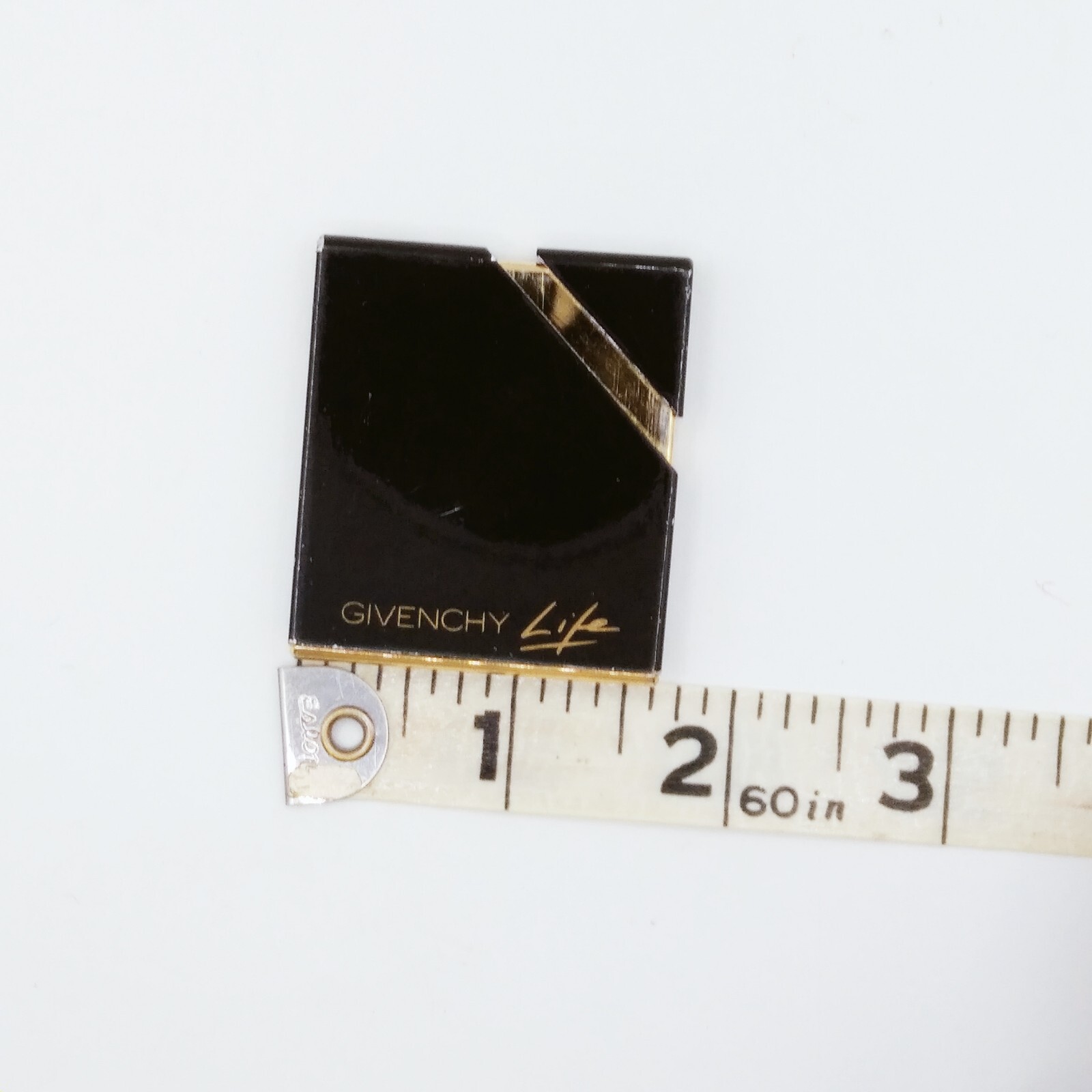 Givenchy Life Lighter Case Mirror Box Black Brass Japan Square Old ...