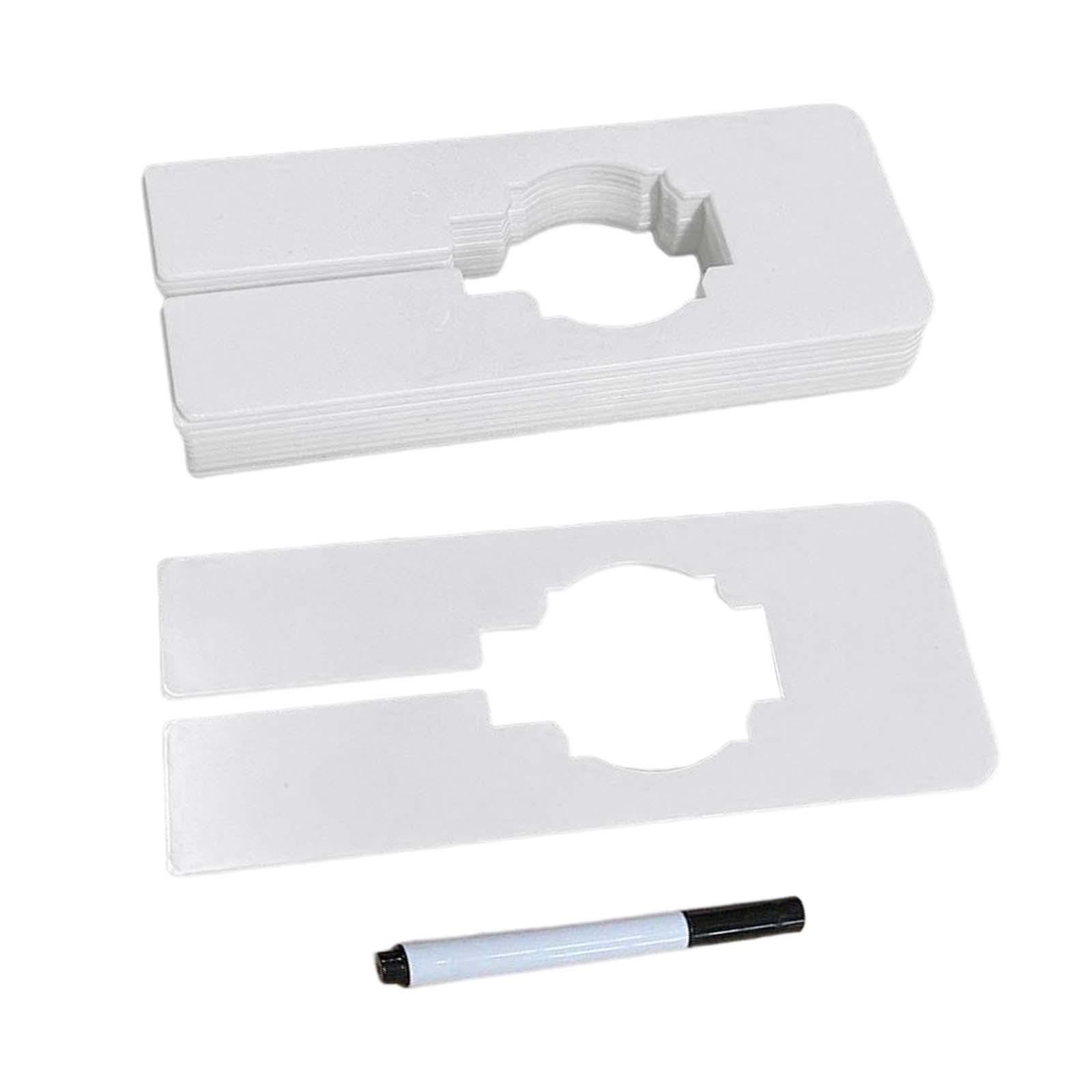 30x Rectangular Closet Dividers Wardrobe Hanger Separator for Sorting ...