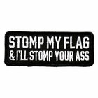 STOMP MY FLAG, High Thread Iron-On / Saw-On Rayon PATCH, 4" x 1 ...