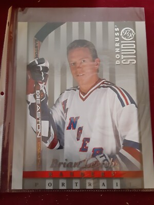 Brian Leetch 1997-98 Donruss Studio Portrait 8x10 Photo New York ...