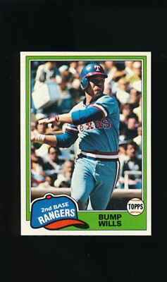 1981 Topps #173 Bump Wills * 2nd Base * Texas Rangers * NM/NM-MT * | eBay
