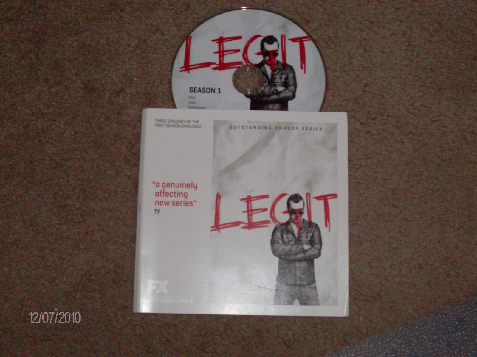 "LEGIT" FX TV Series! 3 RARE episodes! RARE Emmy Preview DVD! Pilot ...
