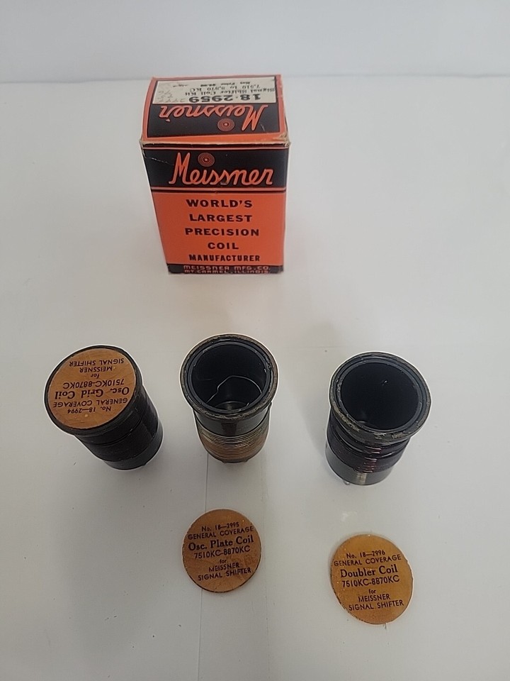 Vtg Meissner 18-2959 Signal Shifter Coil Kit NOS 7510 To 8870 Kc 2994 ...