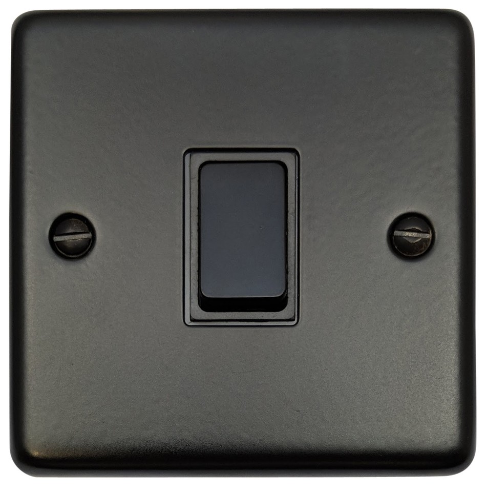 Matt Black CFB Light Switches, Plug Sockets, Dimmers, Cooker, Fuse, BT ...