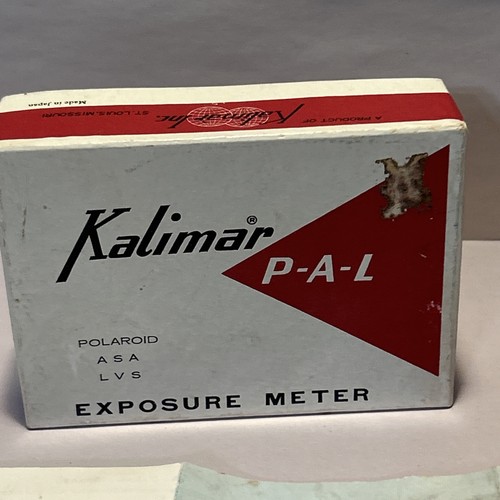 Kalimar P-A-L EXPOSURE METER WITH INSTRUCTIONS IN BOX | eBay
