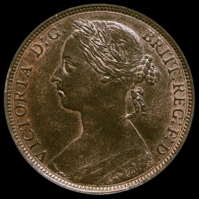 1885 Queen Victoria Bun Head Penny | eBay UK