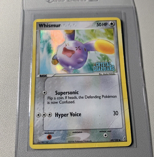 Whismur 69/100 [Reverse Holo] - 2006 Crystal Guardian Stamped Pokemon ...