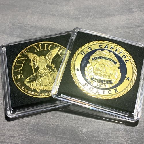 UNITED STATES US CAPITOL POLICE-Washington DC Challenge Coin St Michael ...