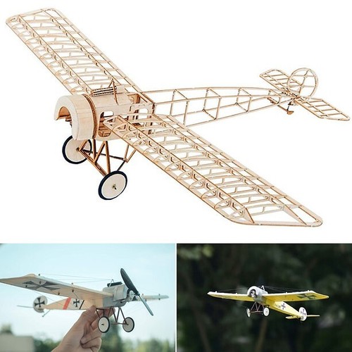 Fokker E.III Eindecker Slow Flyer Kit 450mm Balsa Wood Plane Kit Tony ...