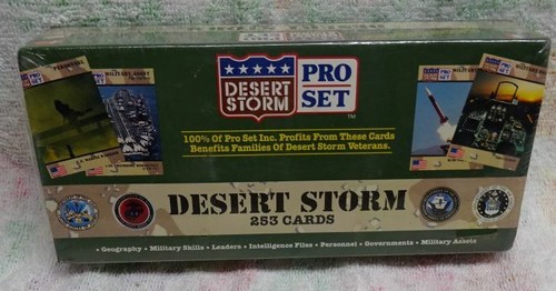 * RARE - 1991 - PRO-SET - DESERT STORM - full 253 card SET - open but ...