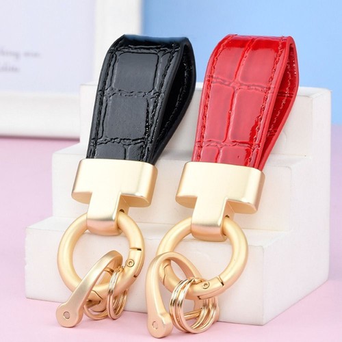 Heavy Duty Car Keychain PU Leather Key Ring Car Key Chains Men and ...